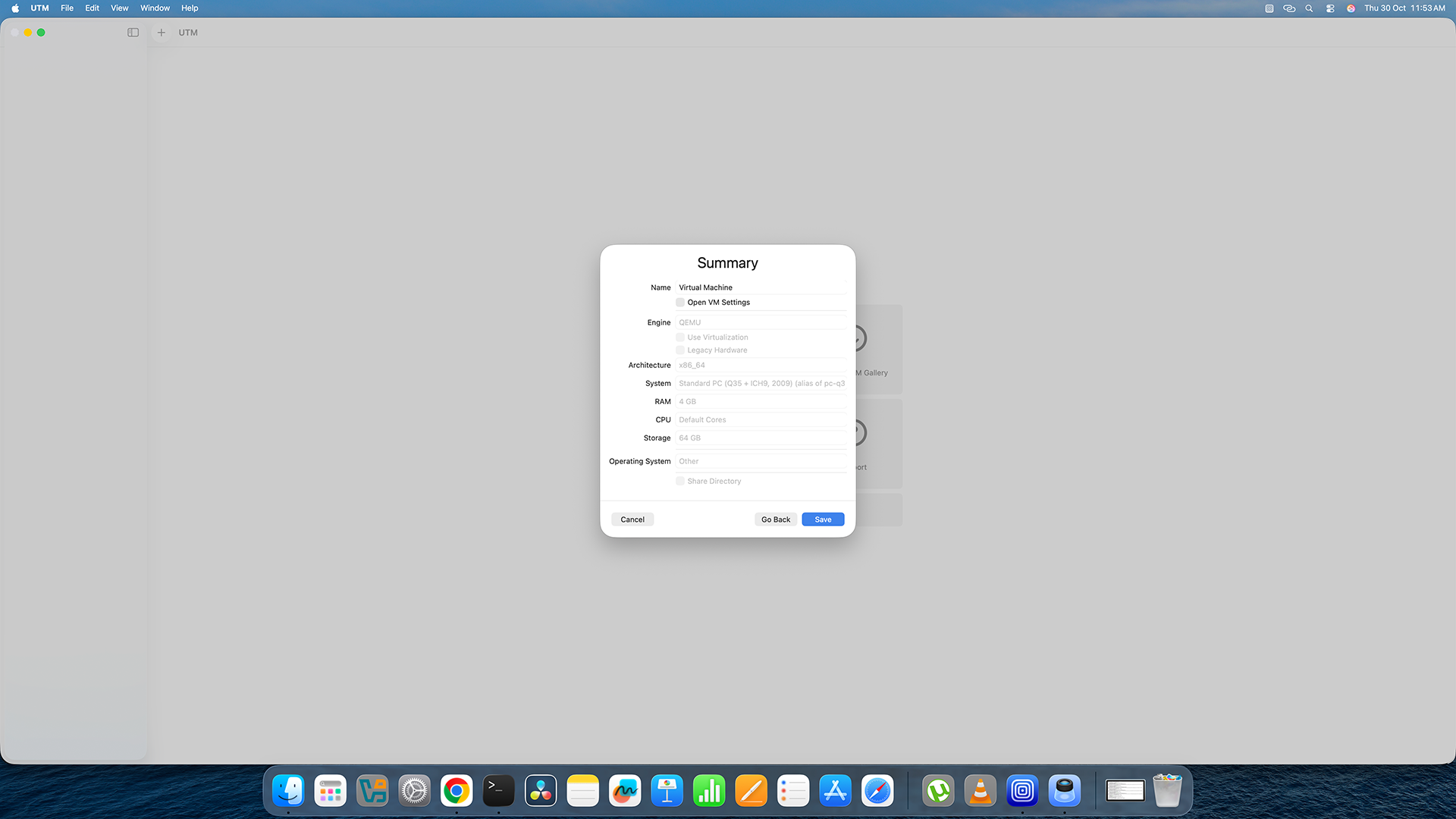 UTM Virtual Machine Import Guide for Mac